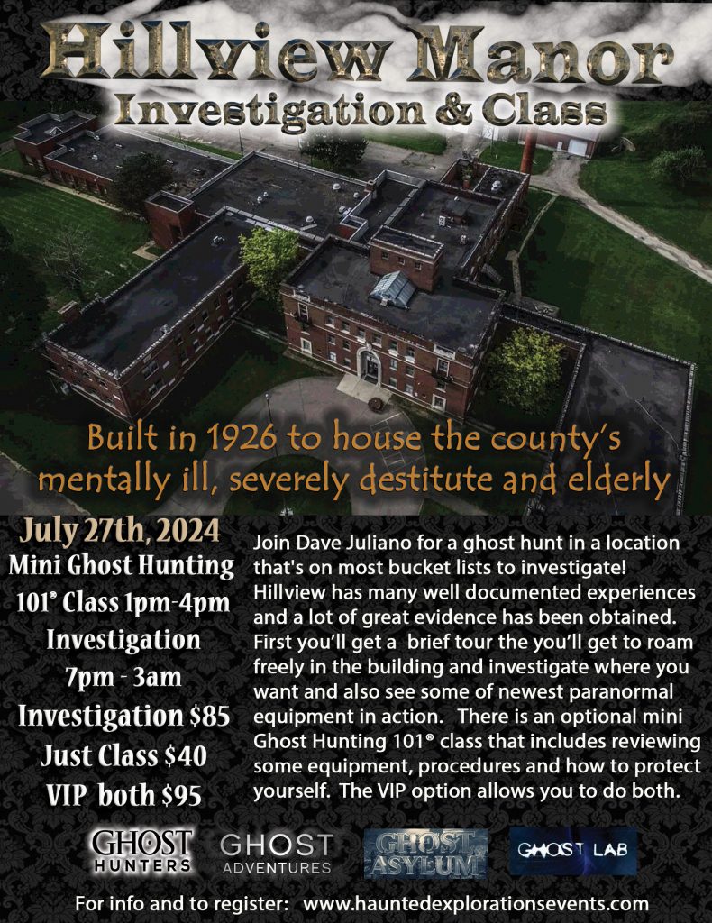 Events & Lectures – South Jersey Ghost Research